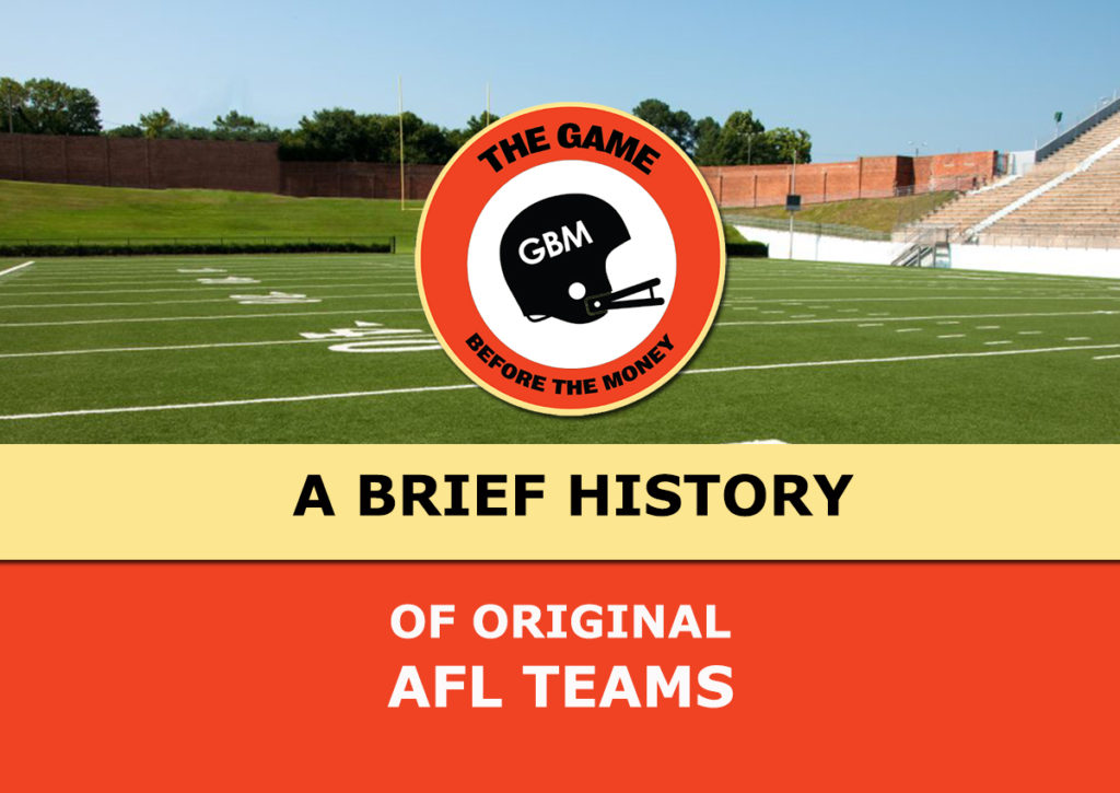 Who were the original 8 teams in the AFL? | The Game Before the Money